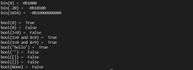 [Python:파이썬:기초] 21-3. 내장 함수: 정수-> 2진수 변환, True/False 등 조건 검사 - bin ...
