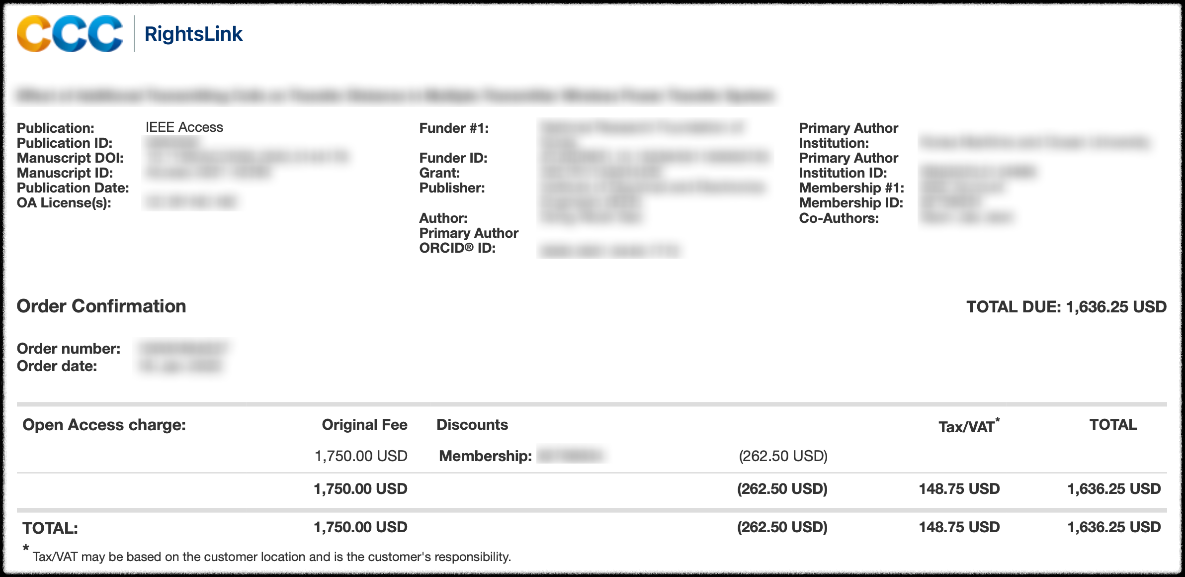 IEEE Access - 논문게재료 (APC) 카드 분할 결제