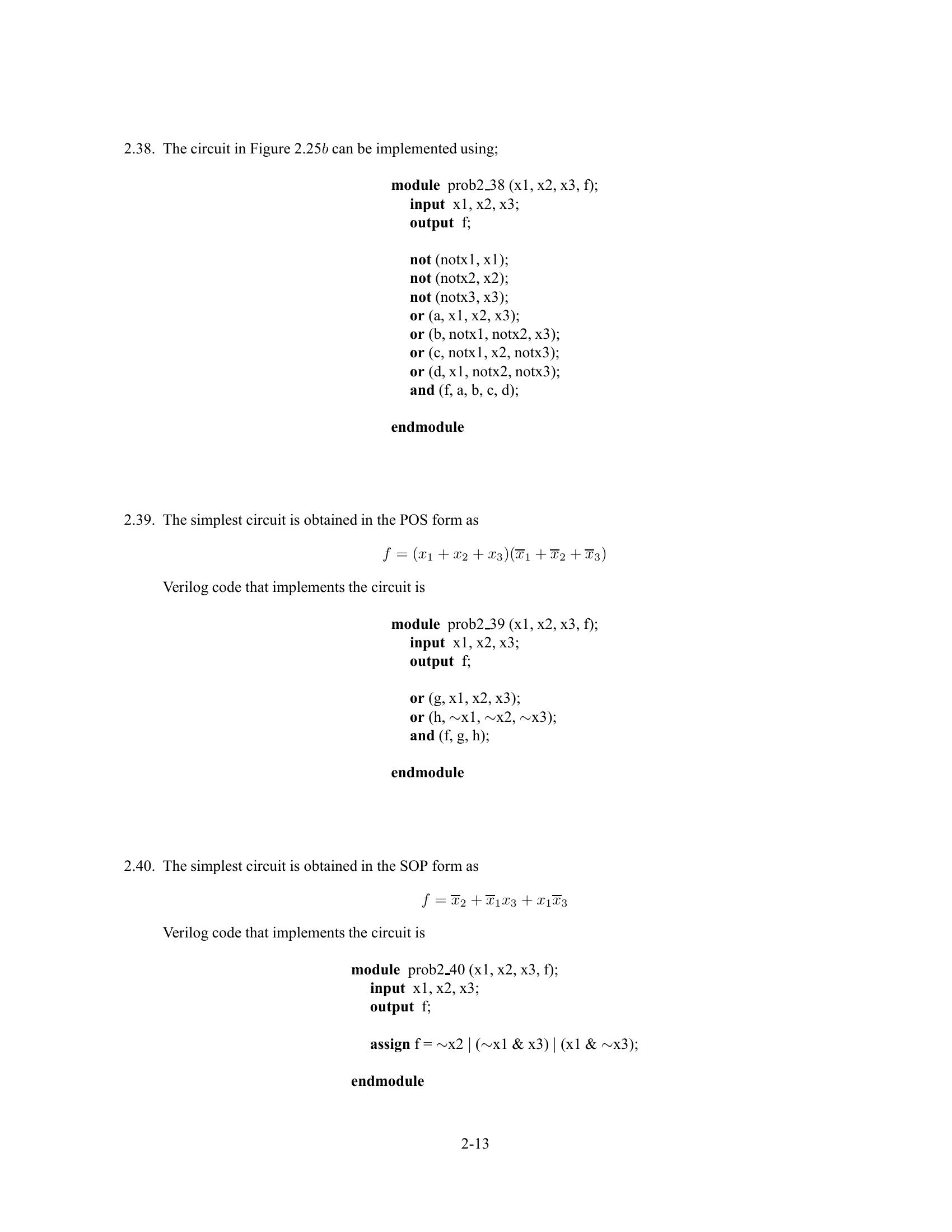 Solution manual to Fundamentals of digital logic with verilog design ...