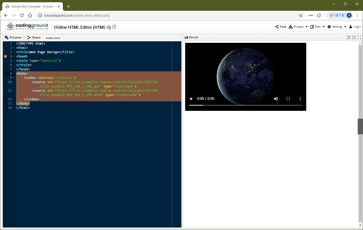 [HTML5&CSS3] 비디오 태그 — CLIEL LAB