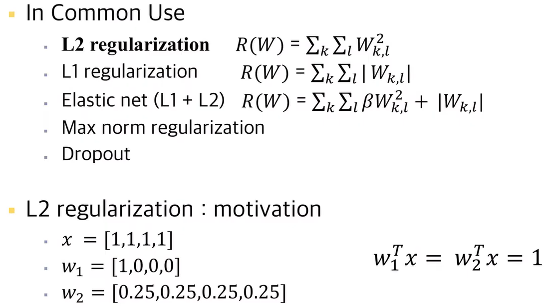 [CS231N] Loss function & Optimization (1)