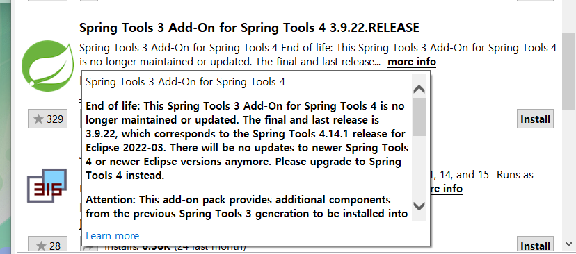 [Spring] Spring Tools 3 Add-On for Spring Tools 4 안되는 이유