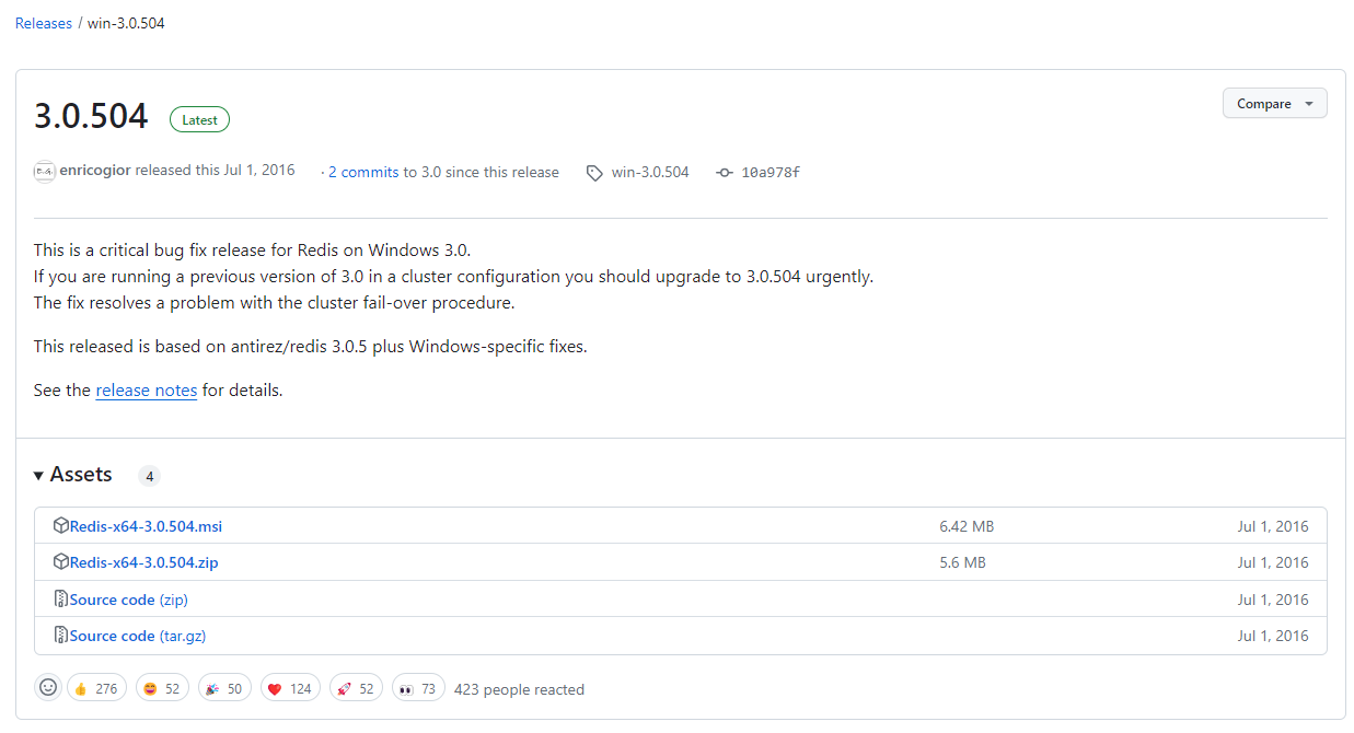 [Redis] Window에 Redis 설치 — LEE_JIN.Y__