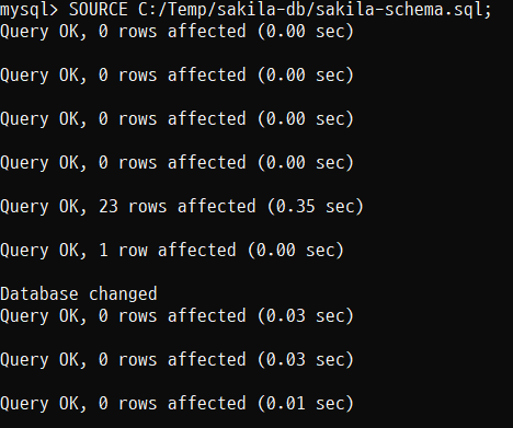 [SQL] Sakila Sample Database 다운로드 및 준비하기