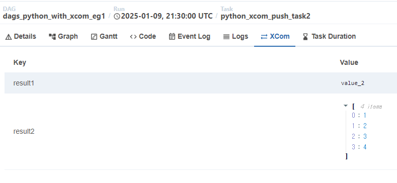 [Airflow] Python 오퍼레이터에서 Xcom 사용
