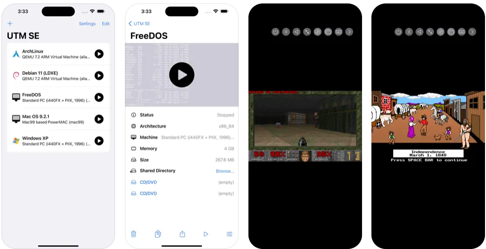 애플, 아이폰 및 아이패드, 애플 비전 프로용 최초 PC 에뮬레이터 UTM SE 앱 승인, 이젠 고전 게임을 플레이 할 수 있습니다.