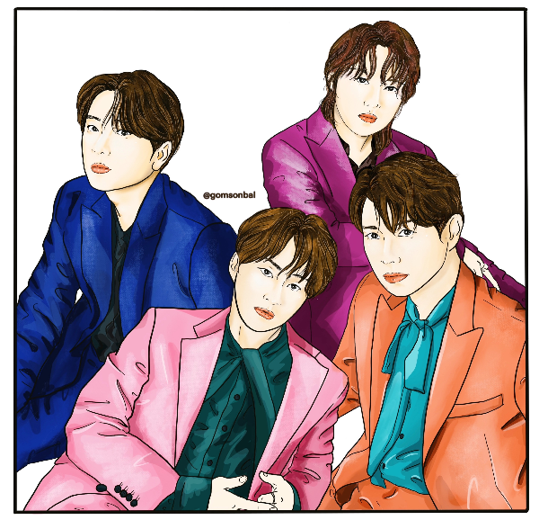 포레스텔라(FORESTELLA) 신곡 KOOL 발매 기념 팬아트 라인드로잉