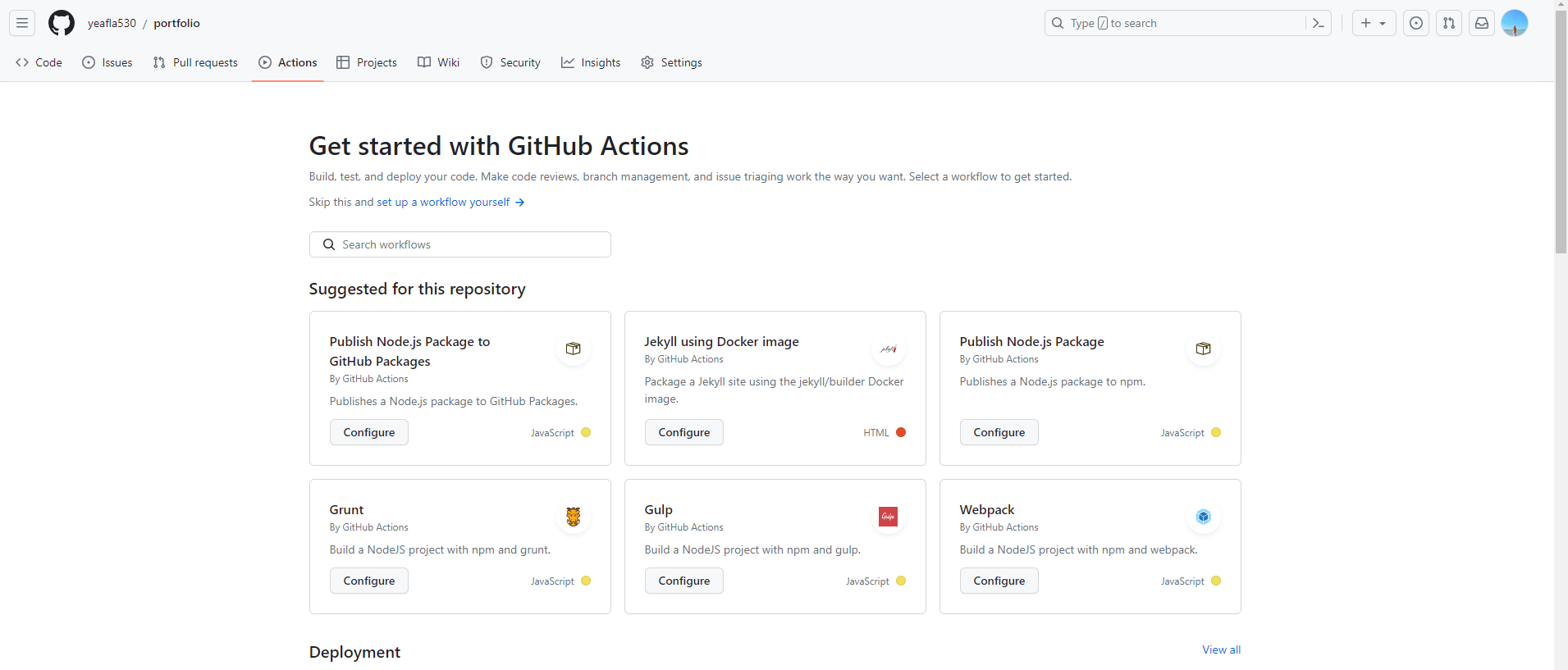 [CI/CD] Firebase hosting + Github actions 1 (feat. react 포트폴리오) — 개발자국