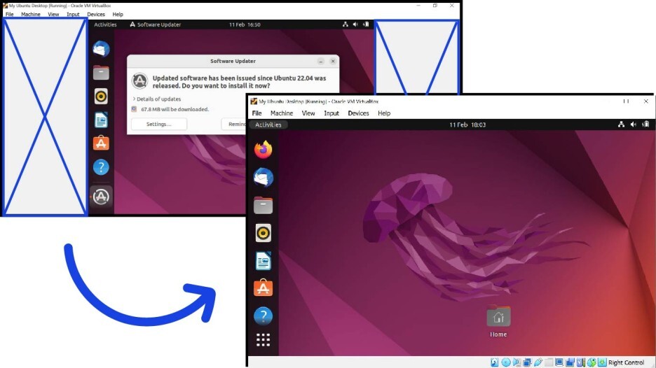Full Screen Ubuntu in VirtualBox [버추얼박스 우분투 전체화면]