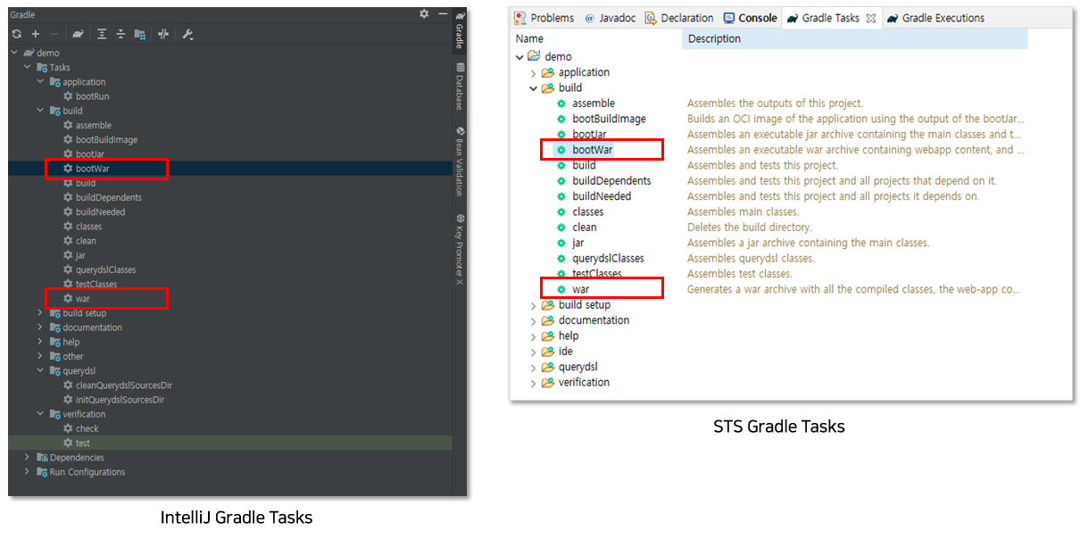 [Spring Boot]war로 배포하기 (Gradle + 내/외장 톰캣)