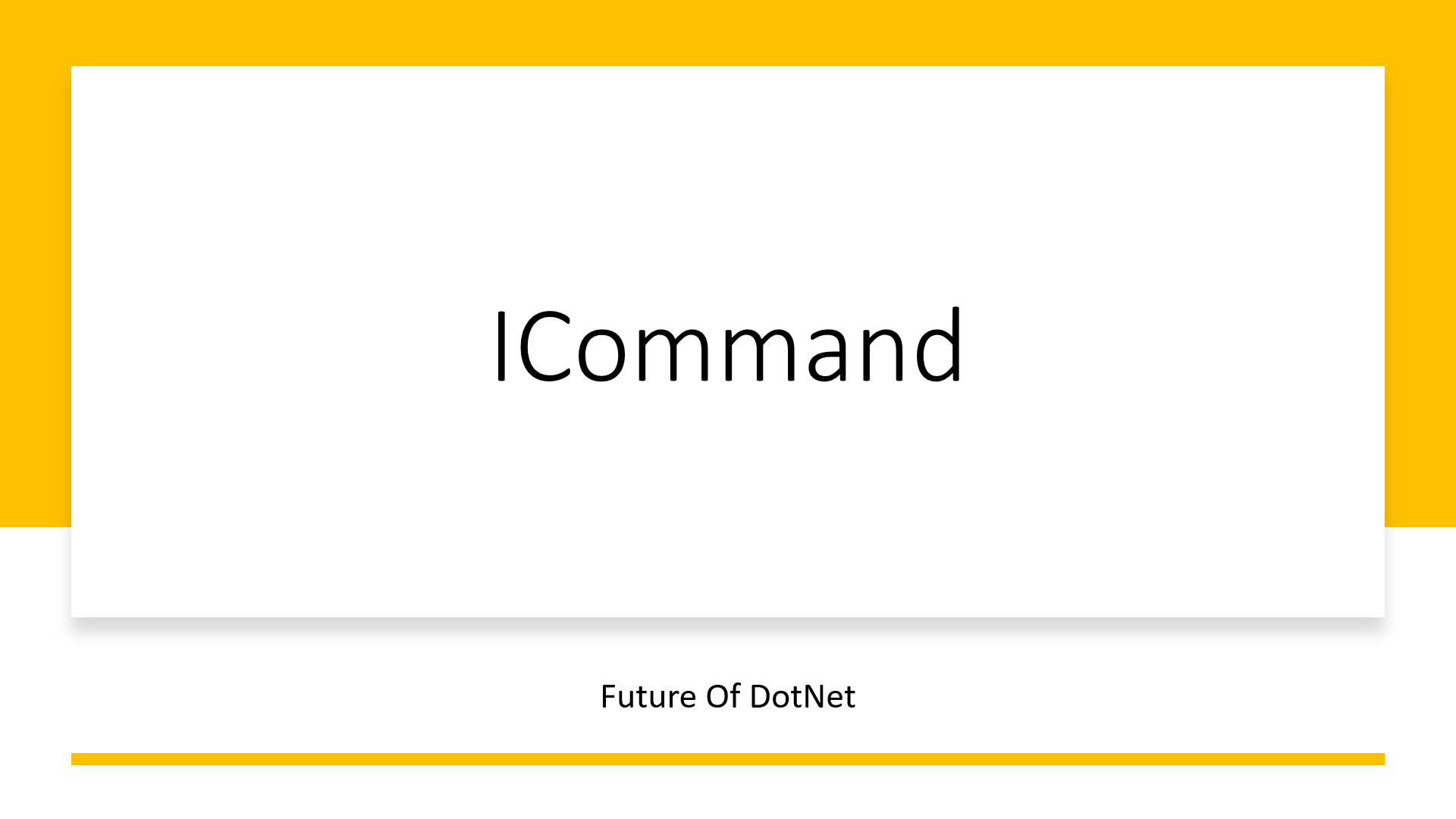 MVVM Pattern을 사용하는 개발자를 위한 안내 V1.0 part6 Command