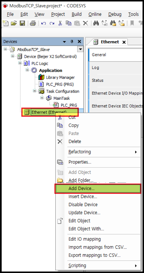 Codesys Modbus Tcp Slave Server 설정방법 4232