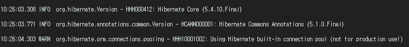 hibernate Connection Pool(HikariCP) 설정