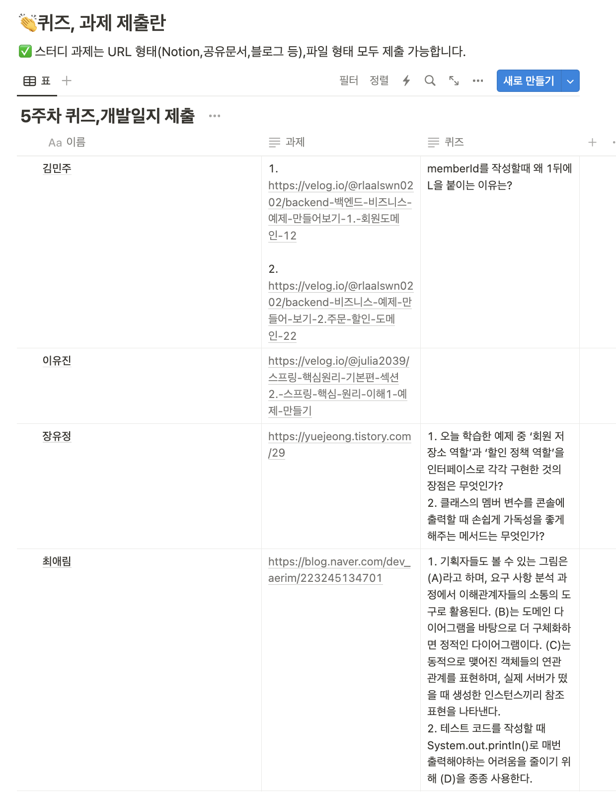 [Tech Study] 10월 Spring Team2