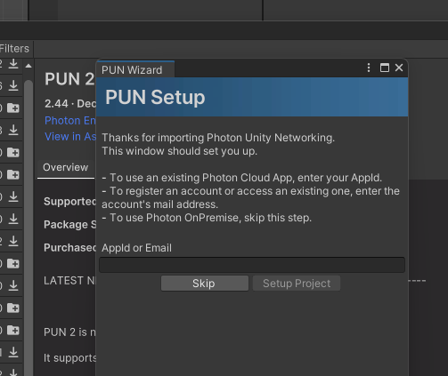 Unity Photon Pun2 연결하는 방법 :: Until Dawn
