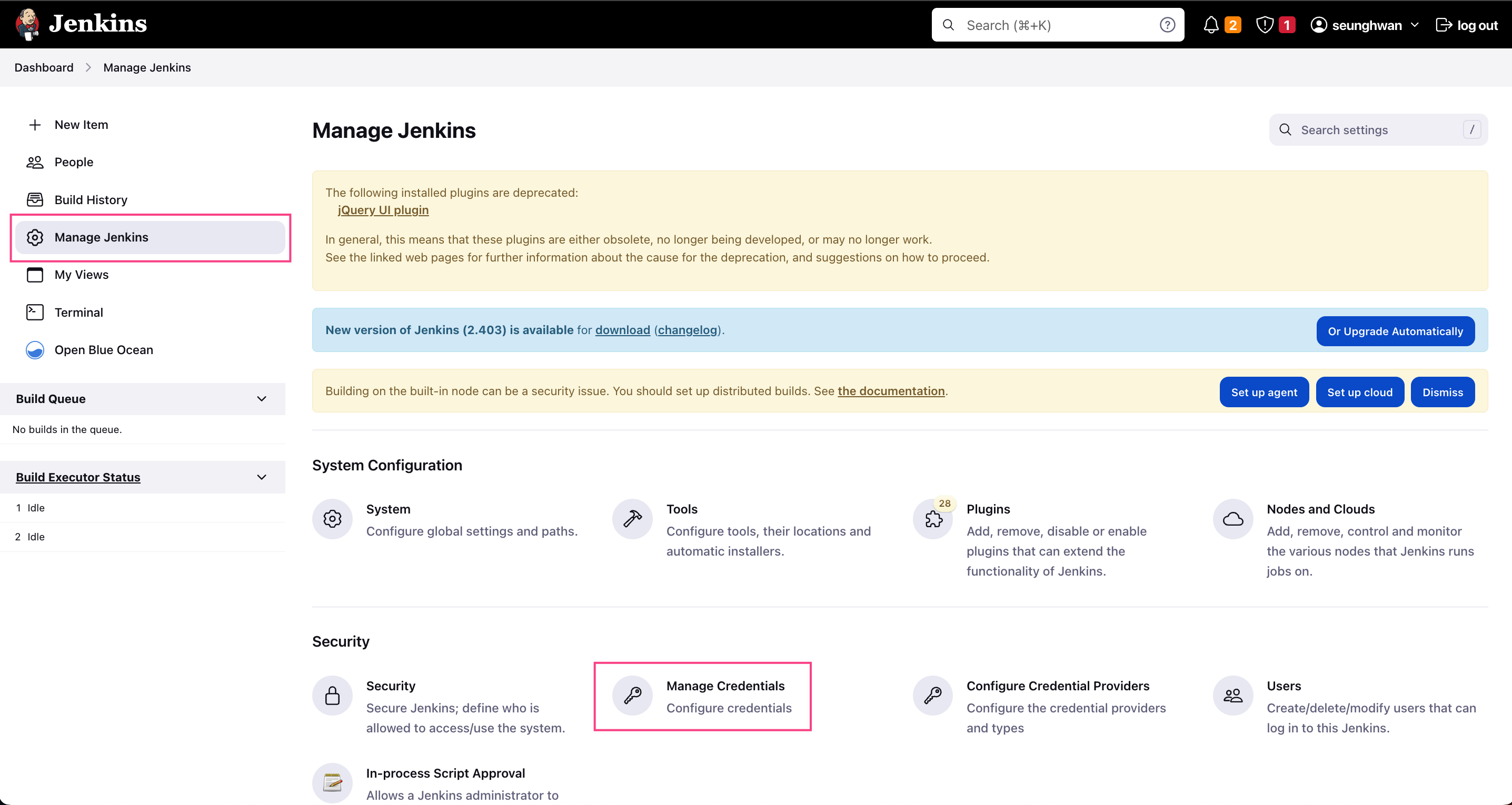 [CI/CD] Jenkins - Github 연동하기(Git Personal Access Token) — SH's Devlog