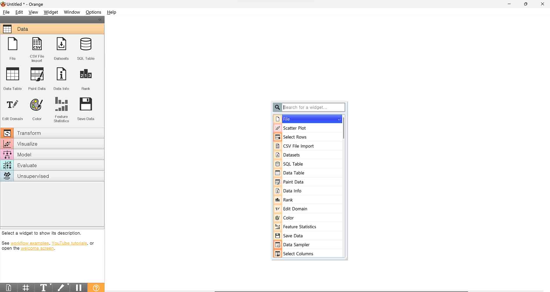 [Orange3 강좌][Part2-1] 데이터 확인하기
