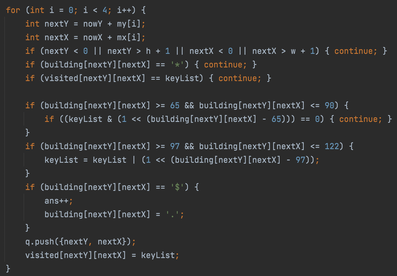 [BOJ C++] 9328 열쇠 :: Diary