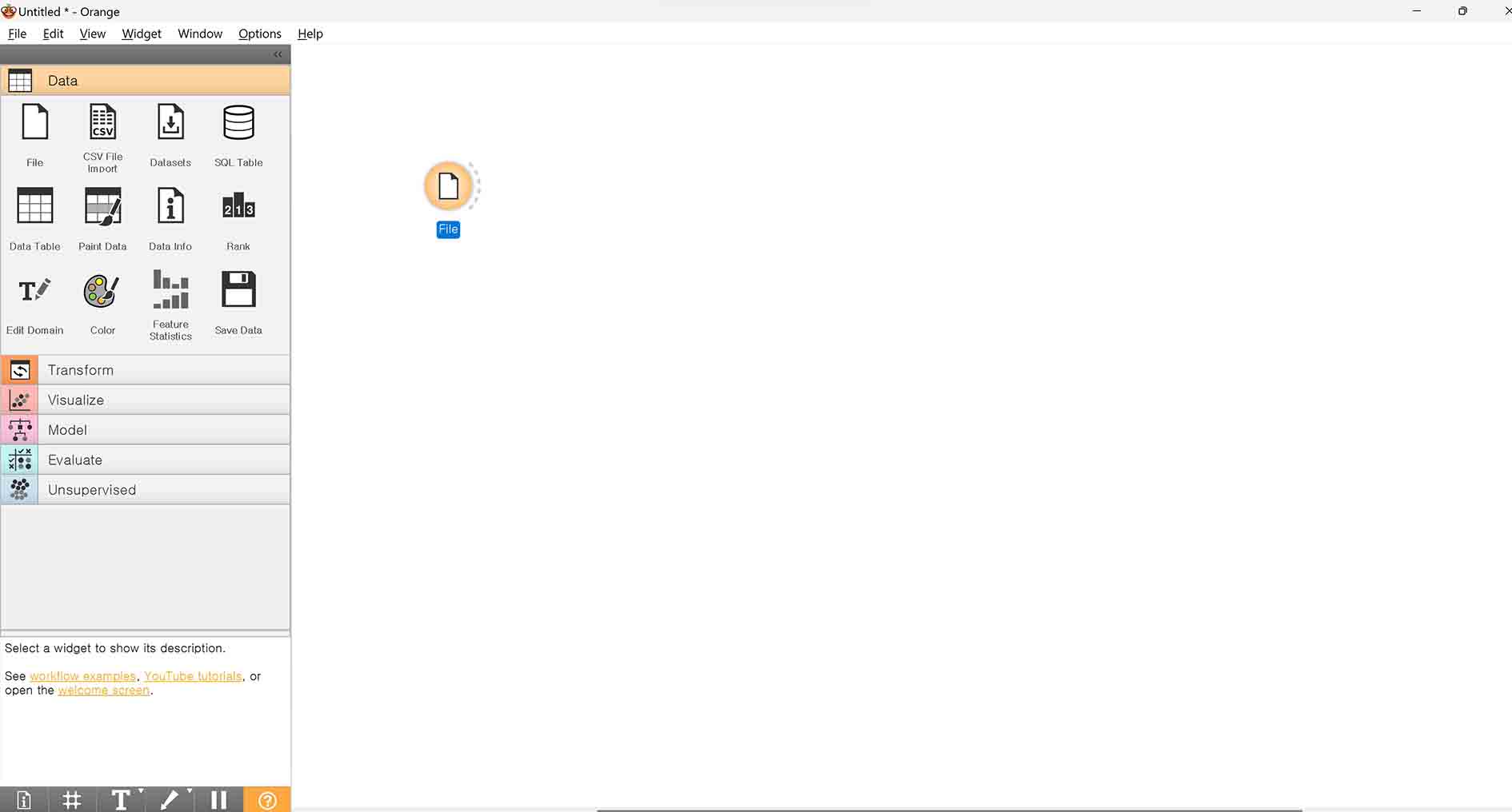 [Orange3 강좌][Part2-1] 데이터 확인하기