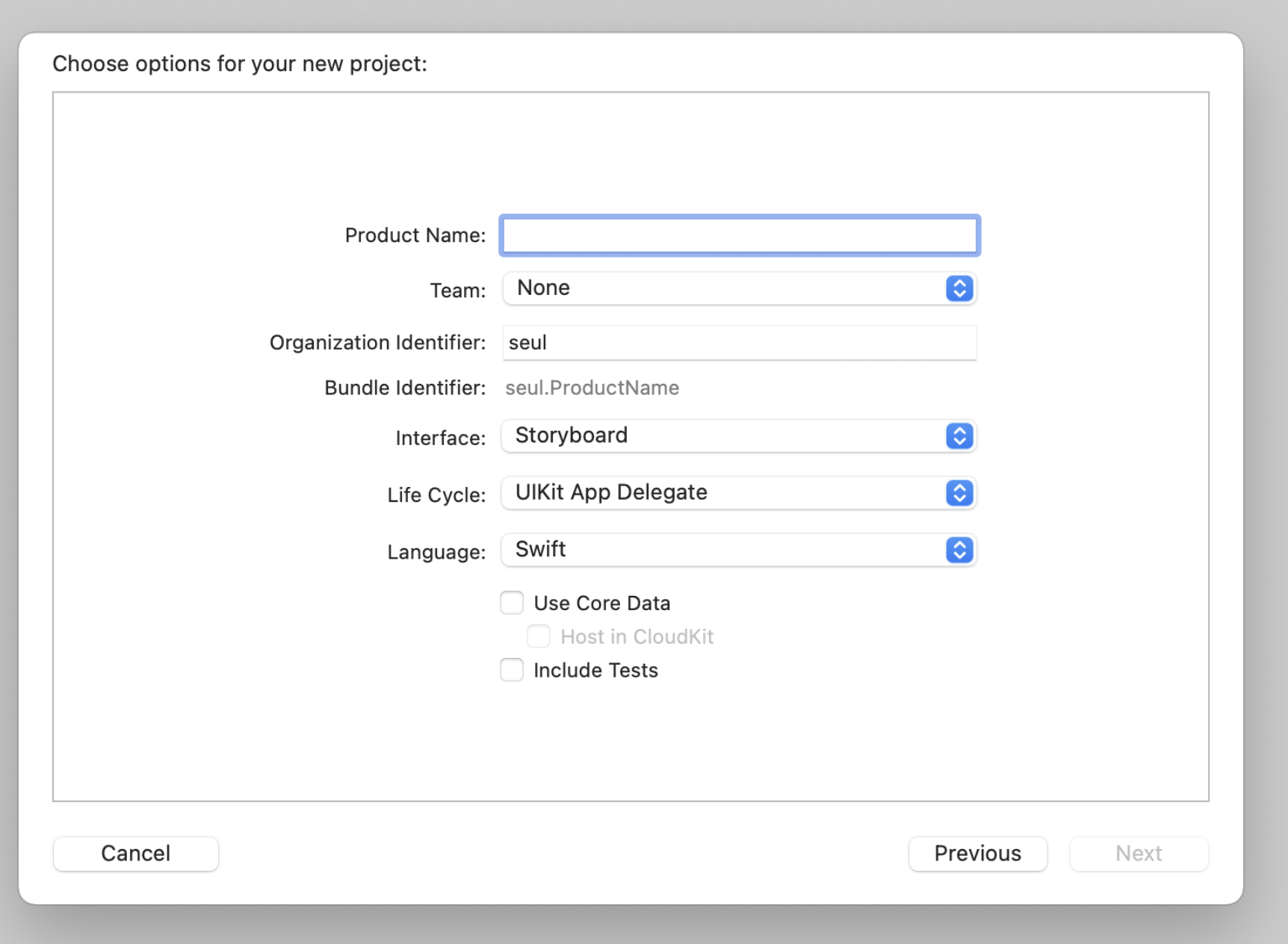 Xcode - 프로젝트 기본정보 입력 창 설명 / Source Control 이란? :: 리슬의 디그로그