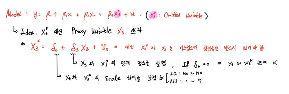 [계량경제학] Proxy Variable(대리변수) :: 간토끼 DataMining Lab