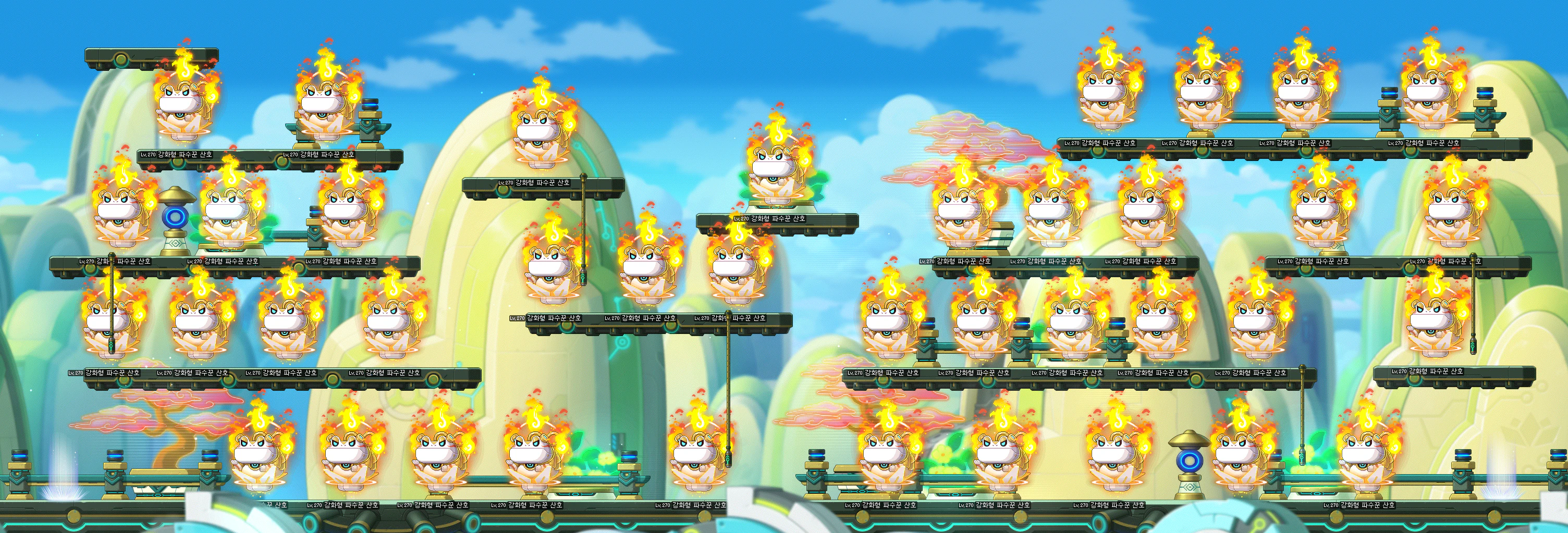 메이플 사냥터 - 오디움 지형 마릿수 2024 최신 ver