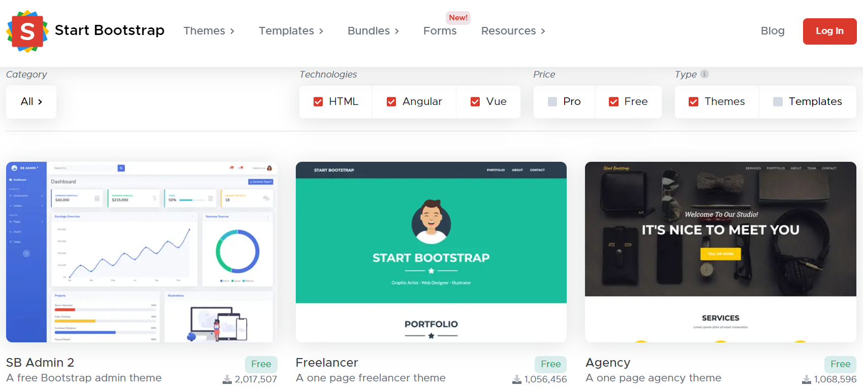 [블로그 개발 기록-4] Bootstrap 테마를 이용한 반응형 블로그 만들기