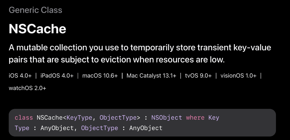 [Swift] iOS의 메모리 캐시 NSCache | NSMutableDictionary객체와의 차이점, NSCopying, 깊은복사/얕은복사