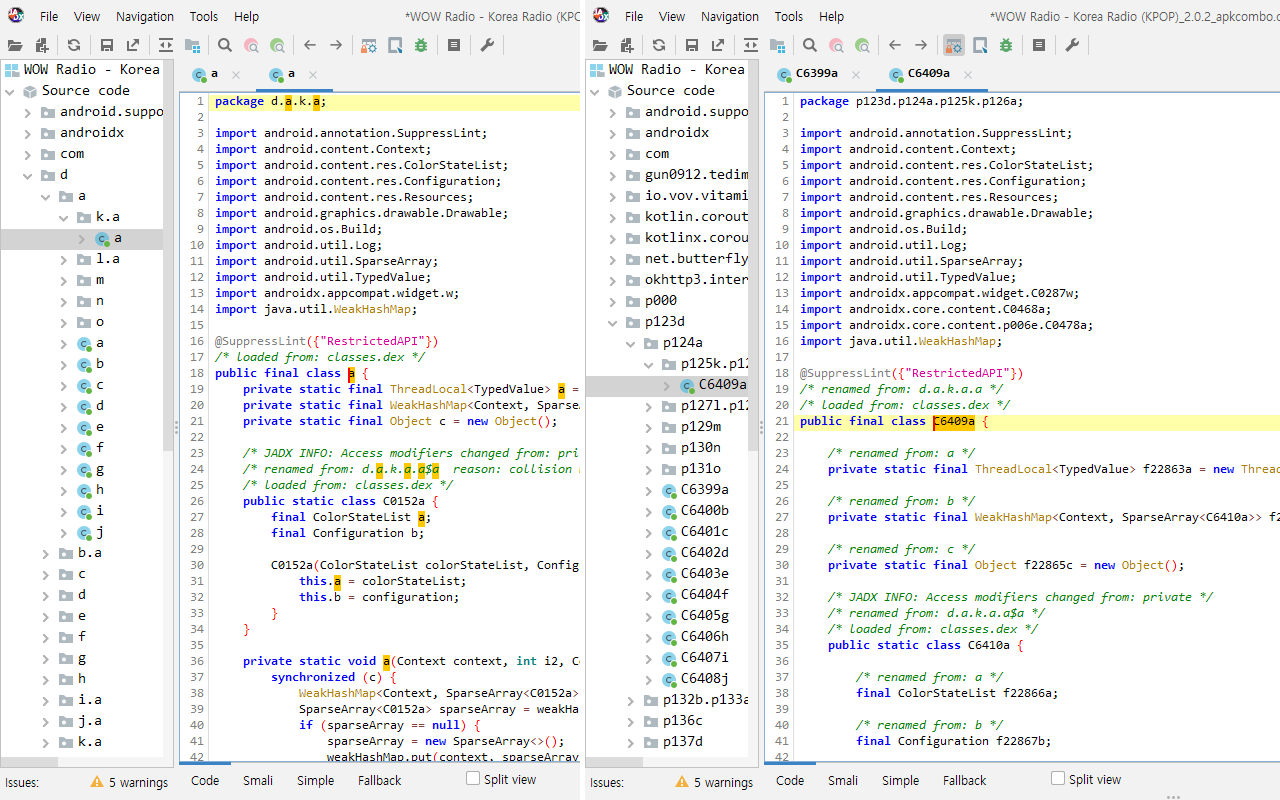 [sonny의 작은집_since 2005] :: 안드로이드 앱 akp의 내용을 살펴보는 도구 - JADX와 Apktool