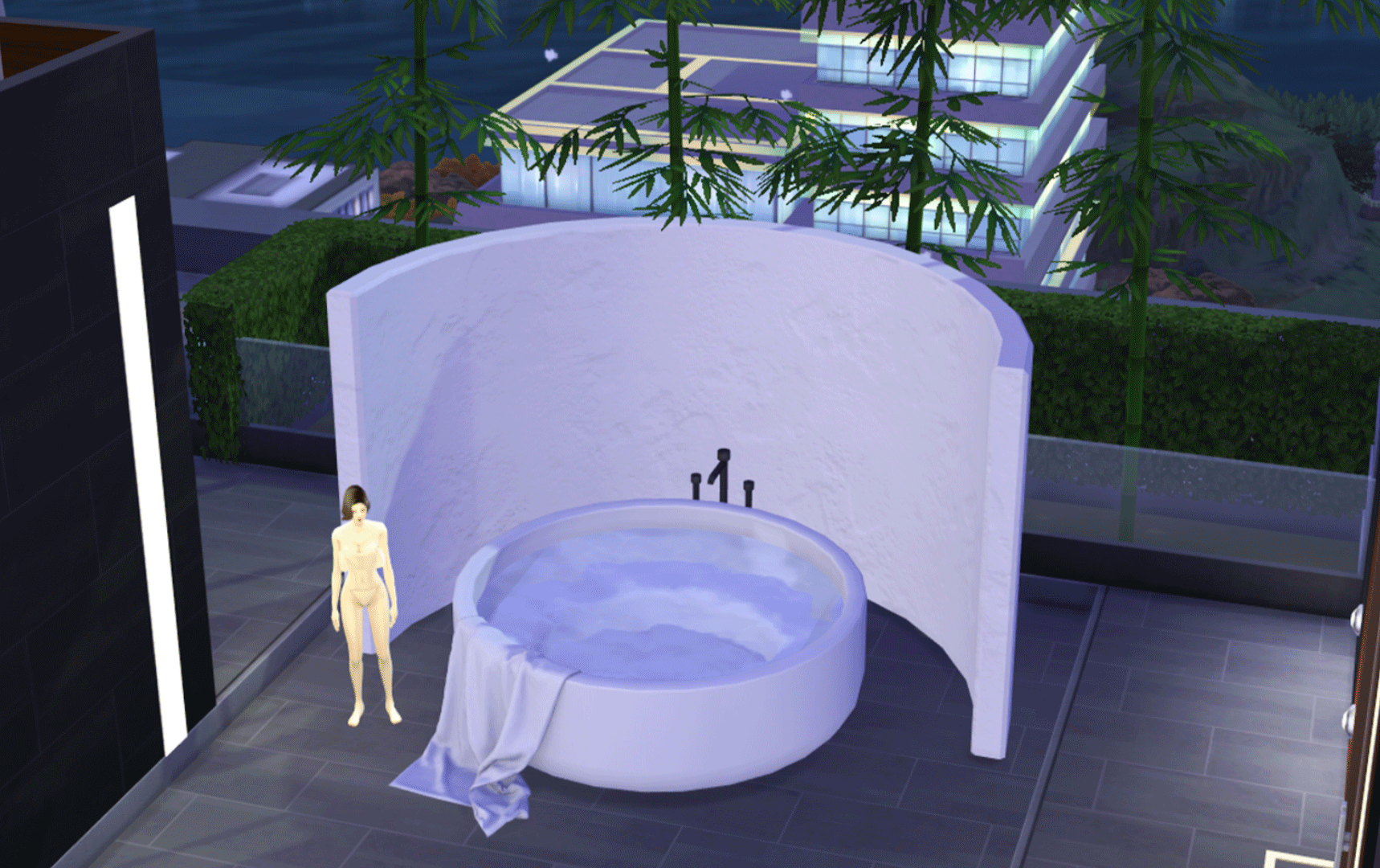 [sims4] modern hot tub
