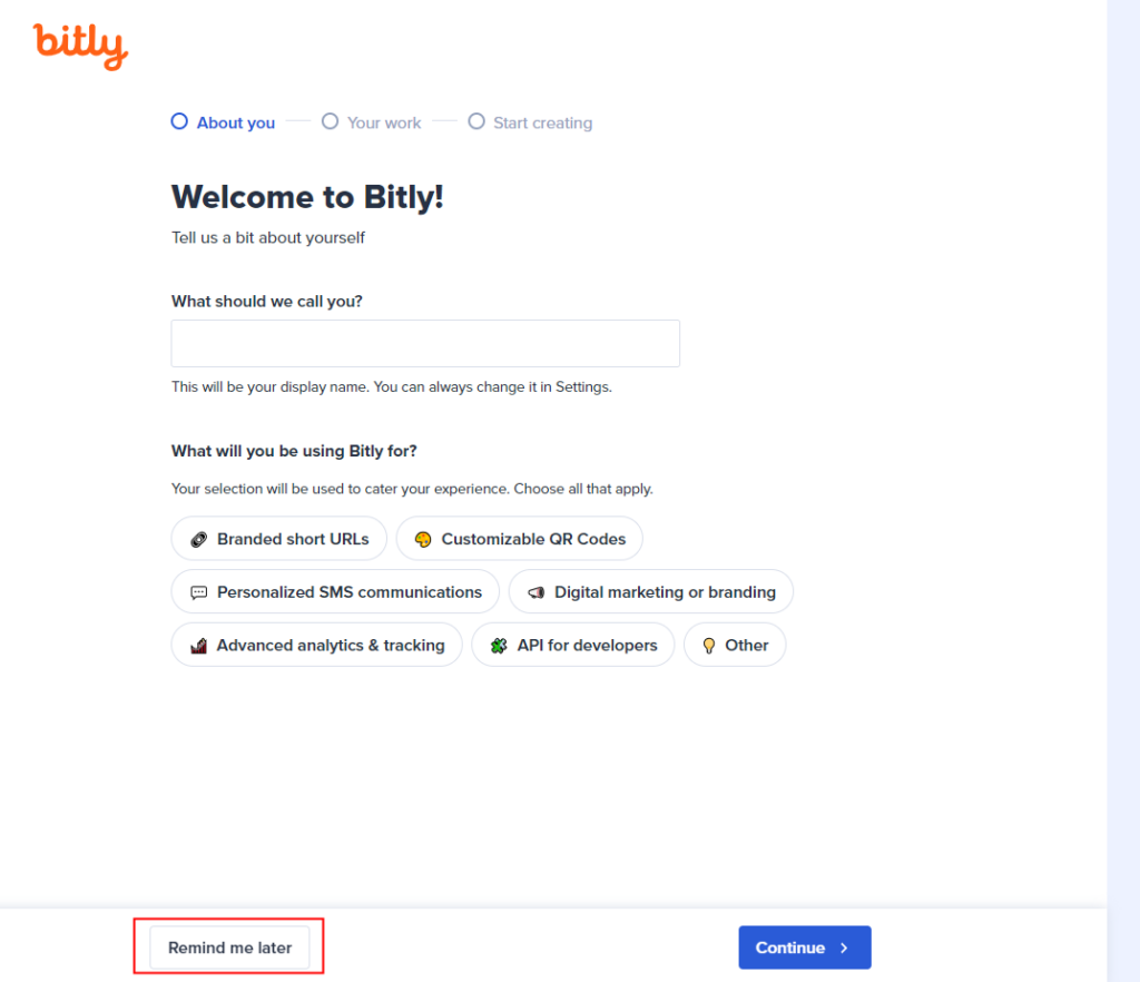 bitly 사이트 단축 URL 생성하는 방법