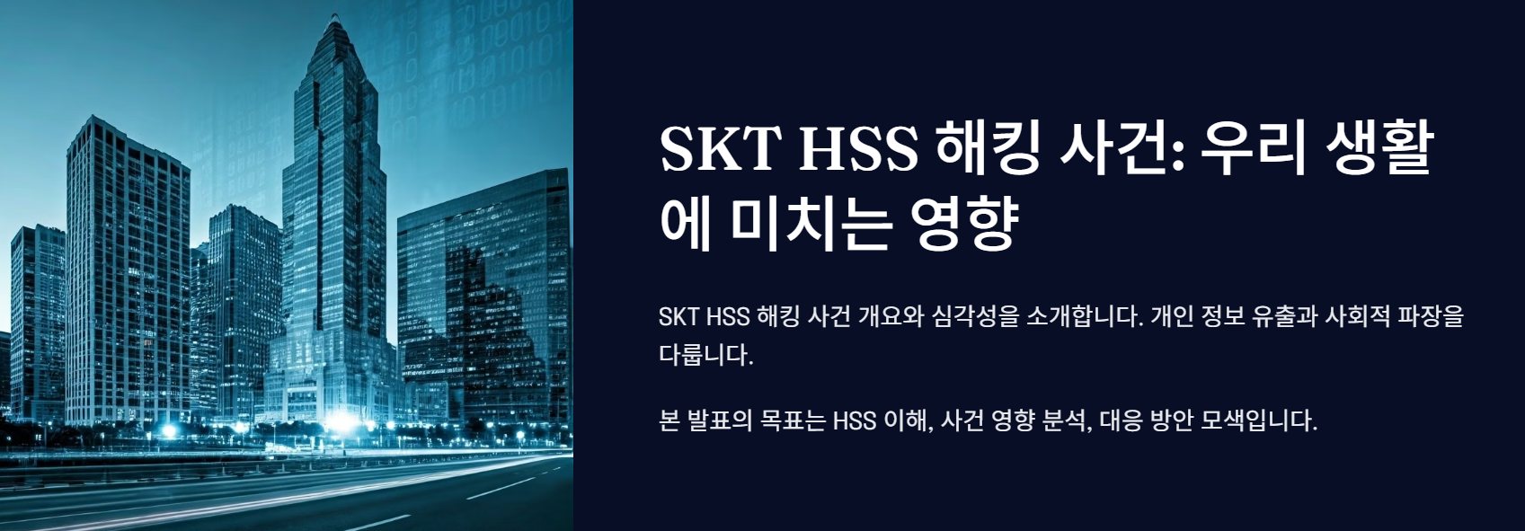 SKT HSS (Home Subscriber Server, 통신사의 가입자 데이터 베이스 서버)