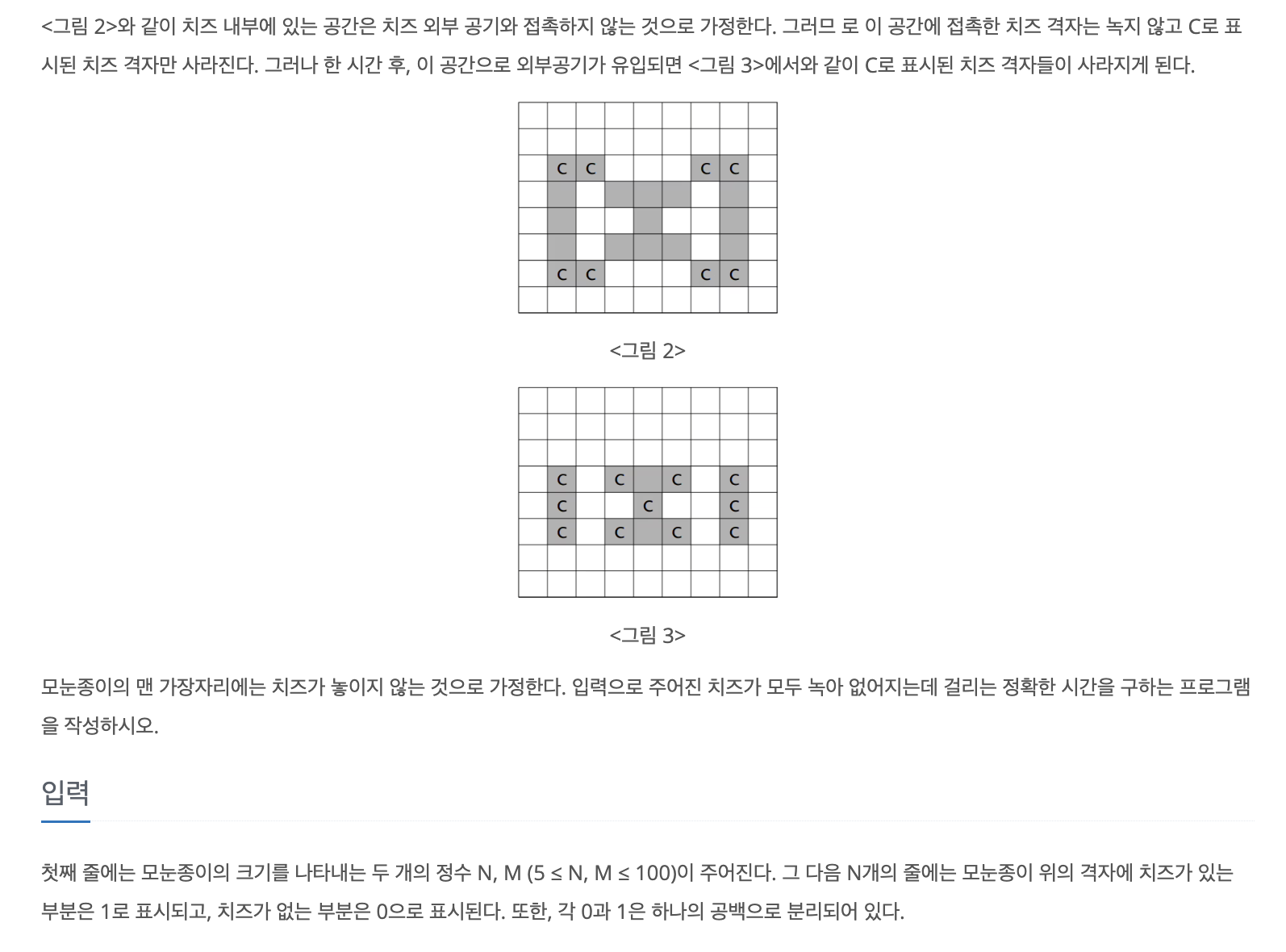 BOJ (Java) 2638번: 치즈