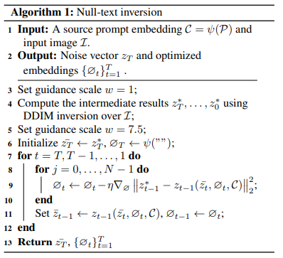 [논문 리뷰] Null-text Inversion for Editing Real Images using Guided Diffusion Models (CVPR 2023)