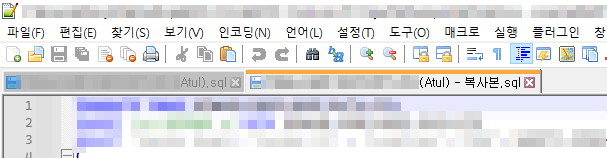 노트패드++ 화면 분할 하는 방법