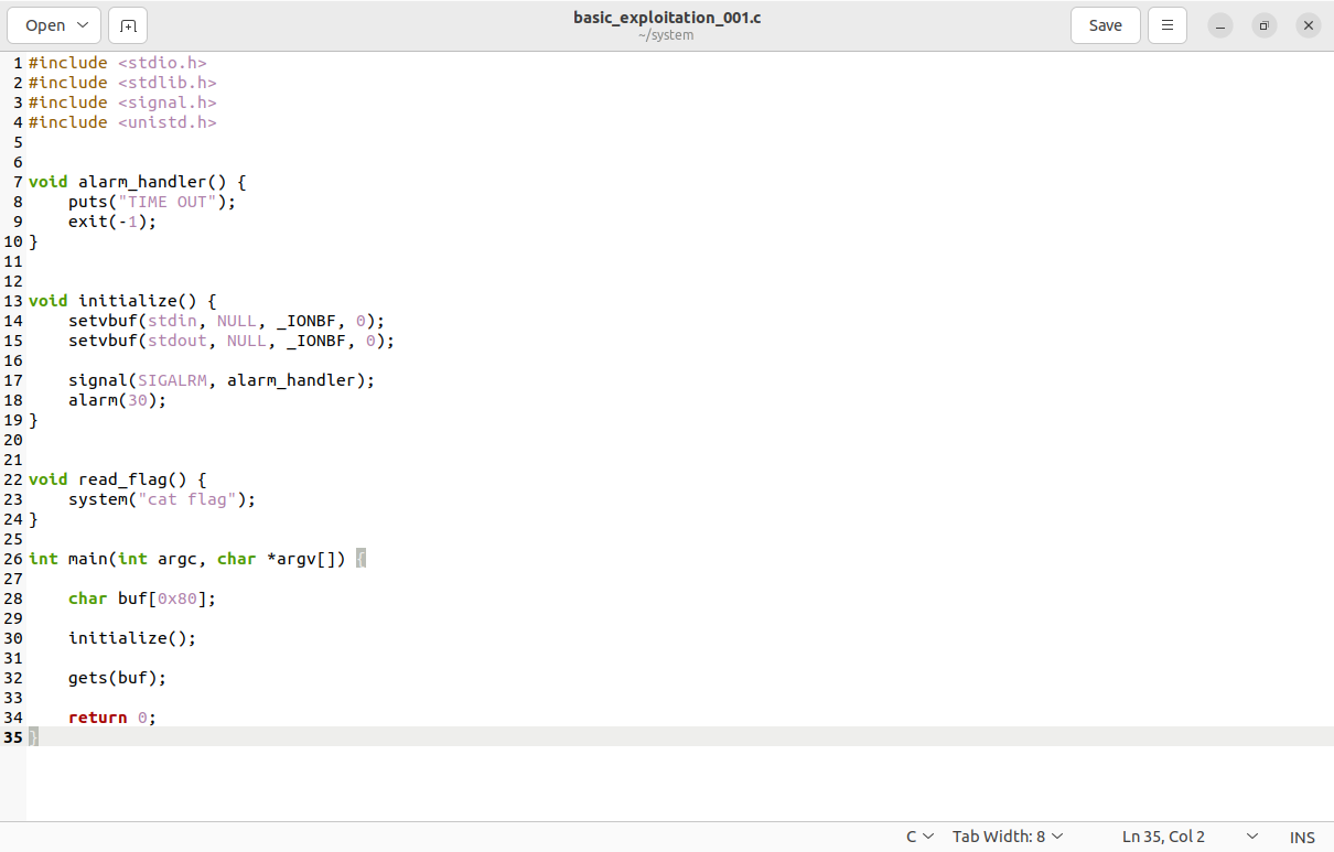 [Dreamhack] basic_exploitation_001 | 워게임