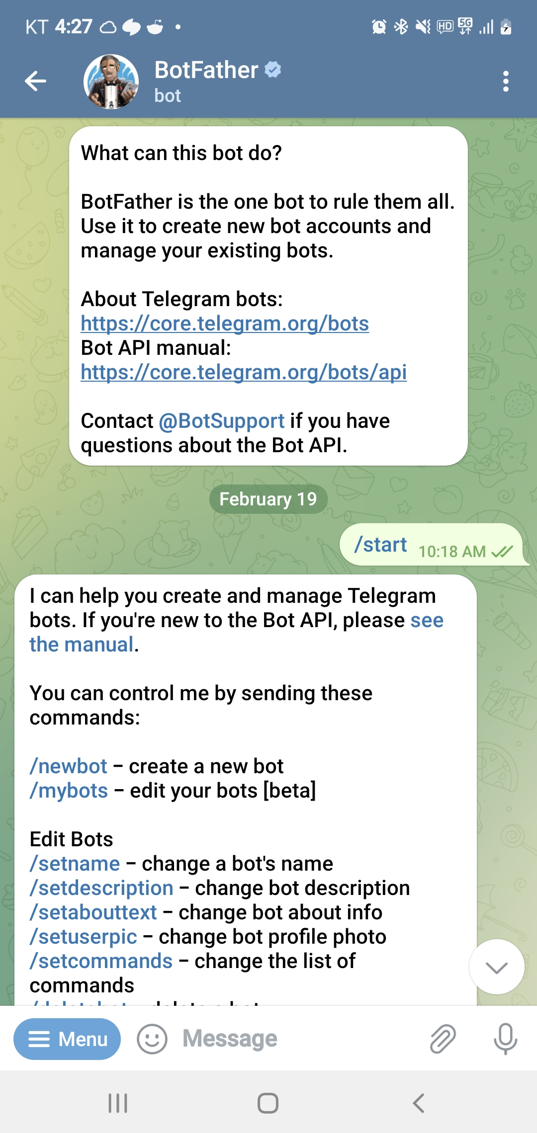 Open AI Chat GPT 텔레그램 Telegram에서 개인챗봇비서로 사용하기 Telegram API