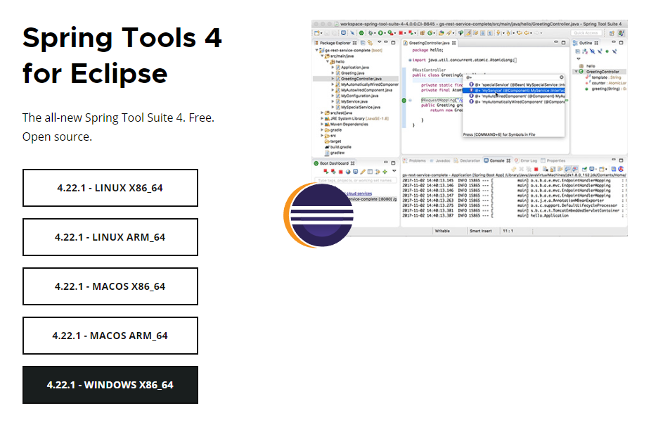 2024.05.22 Spring Tools 4 for Eclipse 설치 및 설정