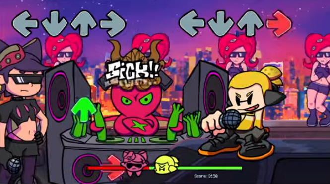 프나펌 스플래툰 모드 다운로드 - Friday Night Funkin Splatoon Mod