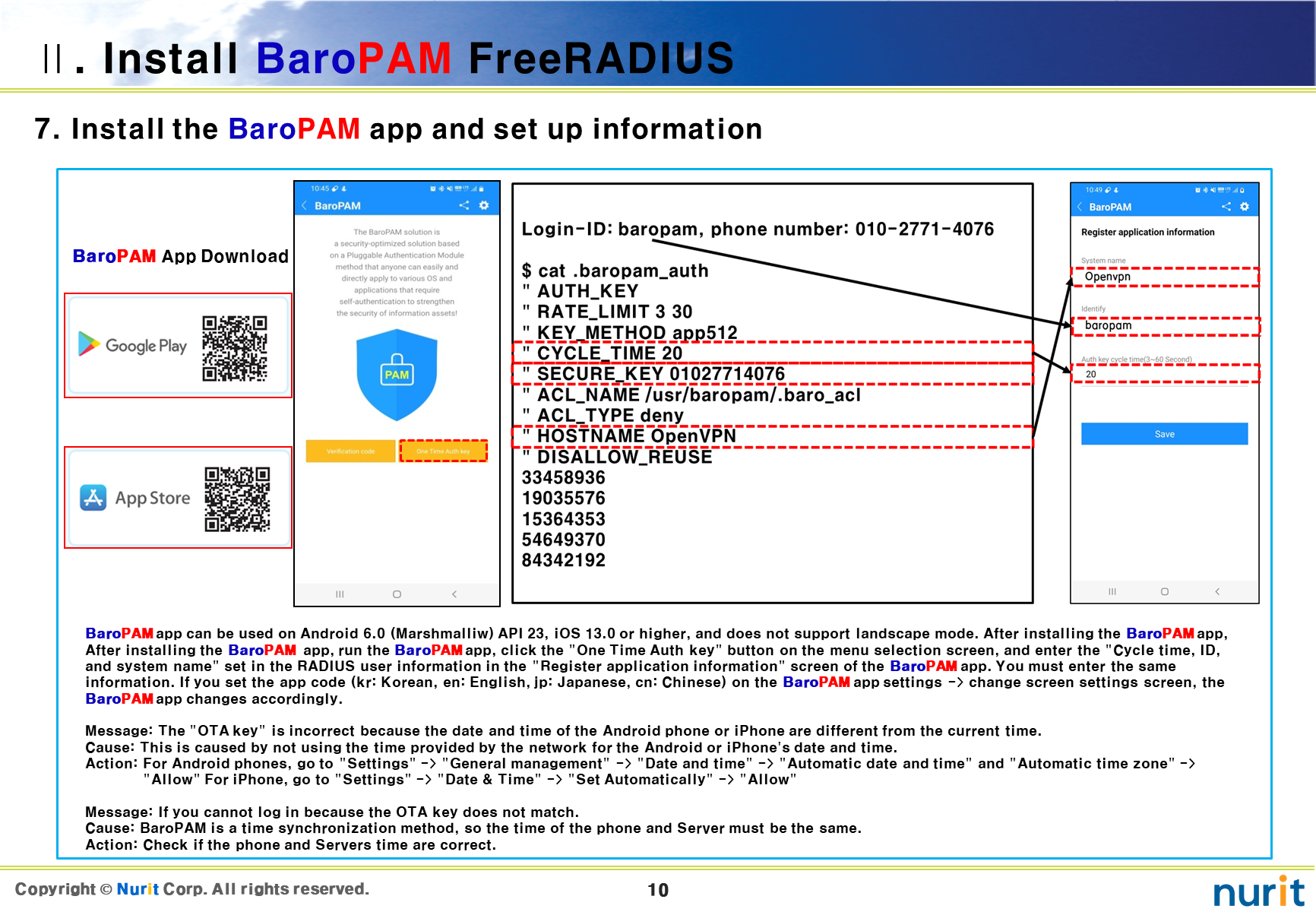 BaroPAM Solution Installation Summary (FreeRADIUS)