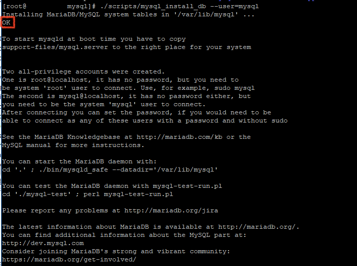 CentOS MariaDB(MySQL) 설치 (수동, 오프라인)