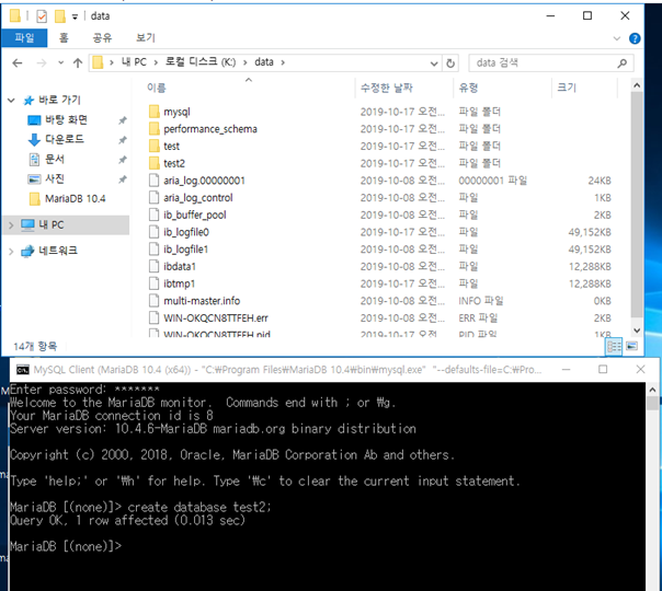 [DB Migration] Window Mariadb(mysql) Migration