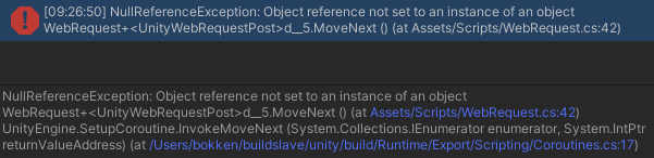 [c#] NullReferenceException: Object reference not set to an instance of ...