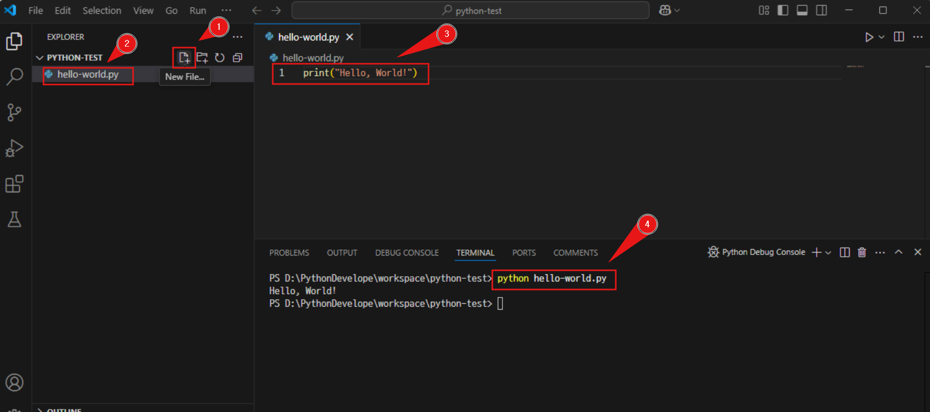 Windows에서 VSCode Portable Python 개발 환경 만들기