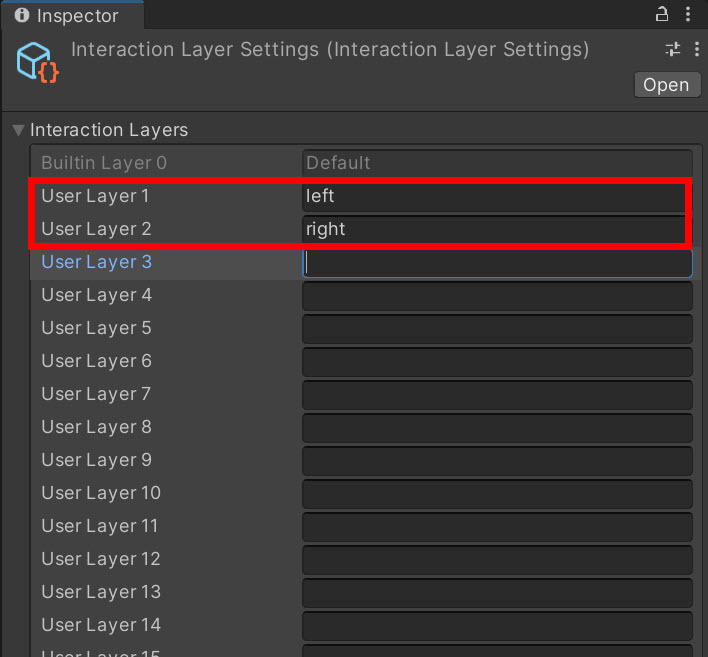 유니티(unity) 가상현실 프로젝트 반응 레이어 설정(XR interaction toolkit)