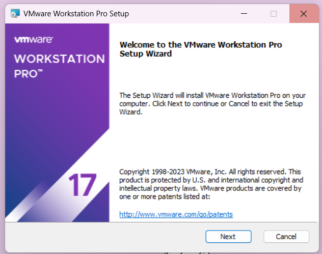 VMware workstation 설치