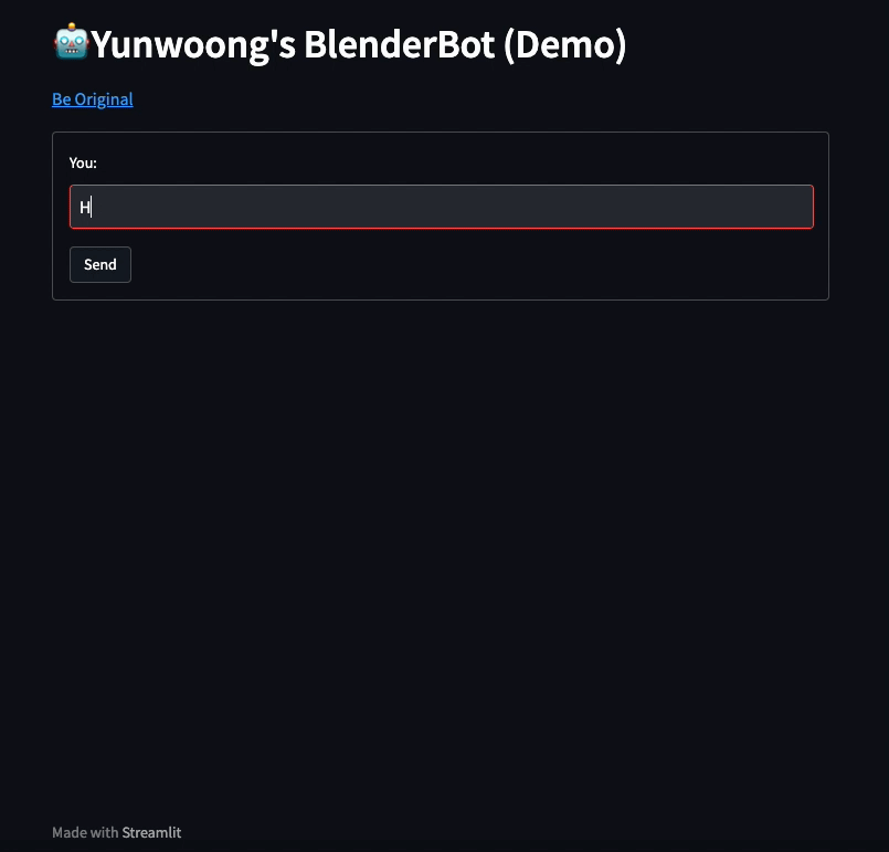 GitHub - yunwoong7/streamlit_chatbot: Chatbot using Streamlit