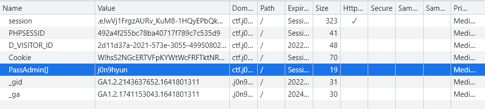 [HackCTF-Web#13] Cookie - 300 points