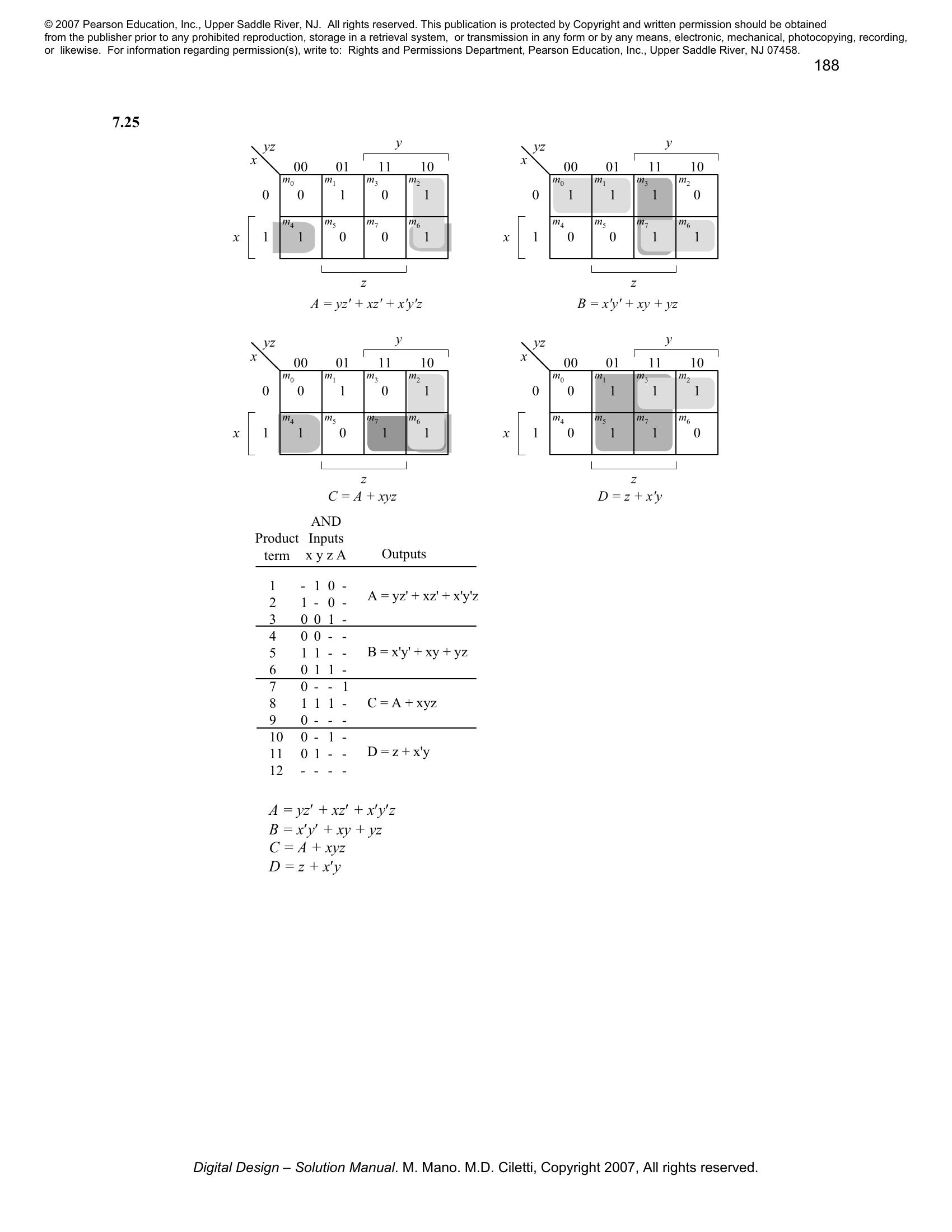 Solution manual to Digital Logic And Computer Design by M. Morris Mano ...
