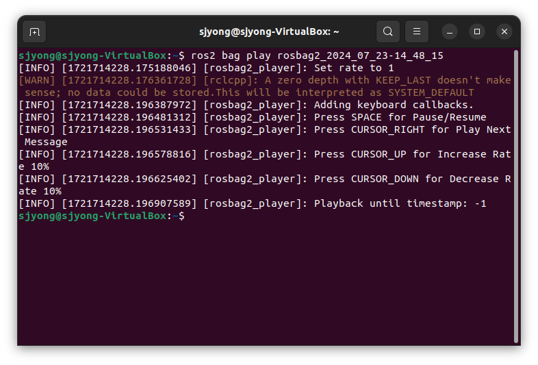 MakingRobot :: ROS2 IRON - bag 기록, 정보, 재생